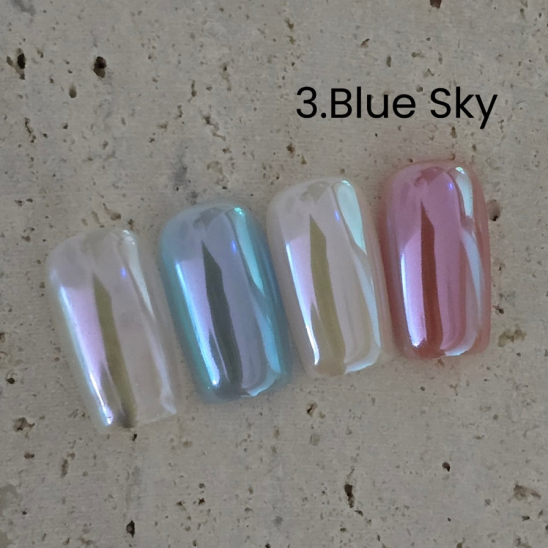 Korean Nail Polish - RIPOSO Mirror Powder Blue Sky– Pretty Yeppuda